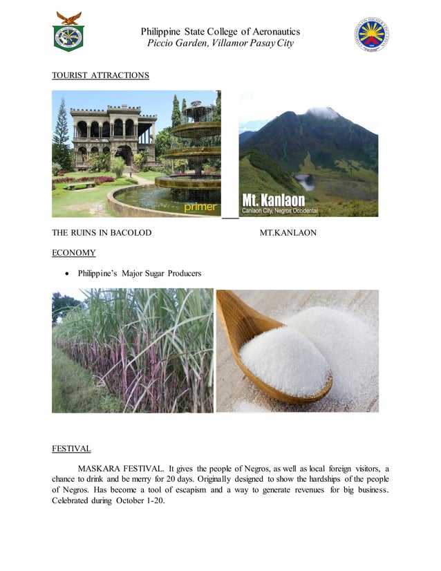 Region VI WESTERN VISAYAS PHILIPPINES | PDF | South America Travel ...