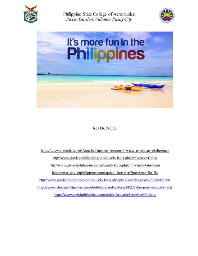 Region VI WESTERN VISAYAS PHILIPPINES | PDF | South America Travel ...