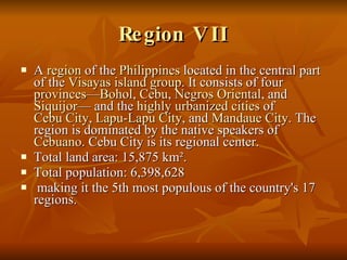 Region vii, central visayas Philippines | PPT
