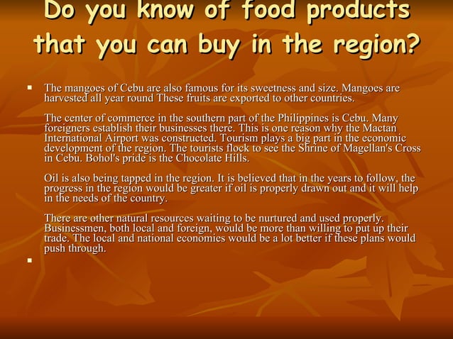 Region vii, central visayas Philippines | PPT | South America Travel ...