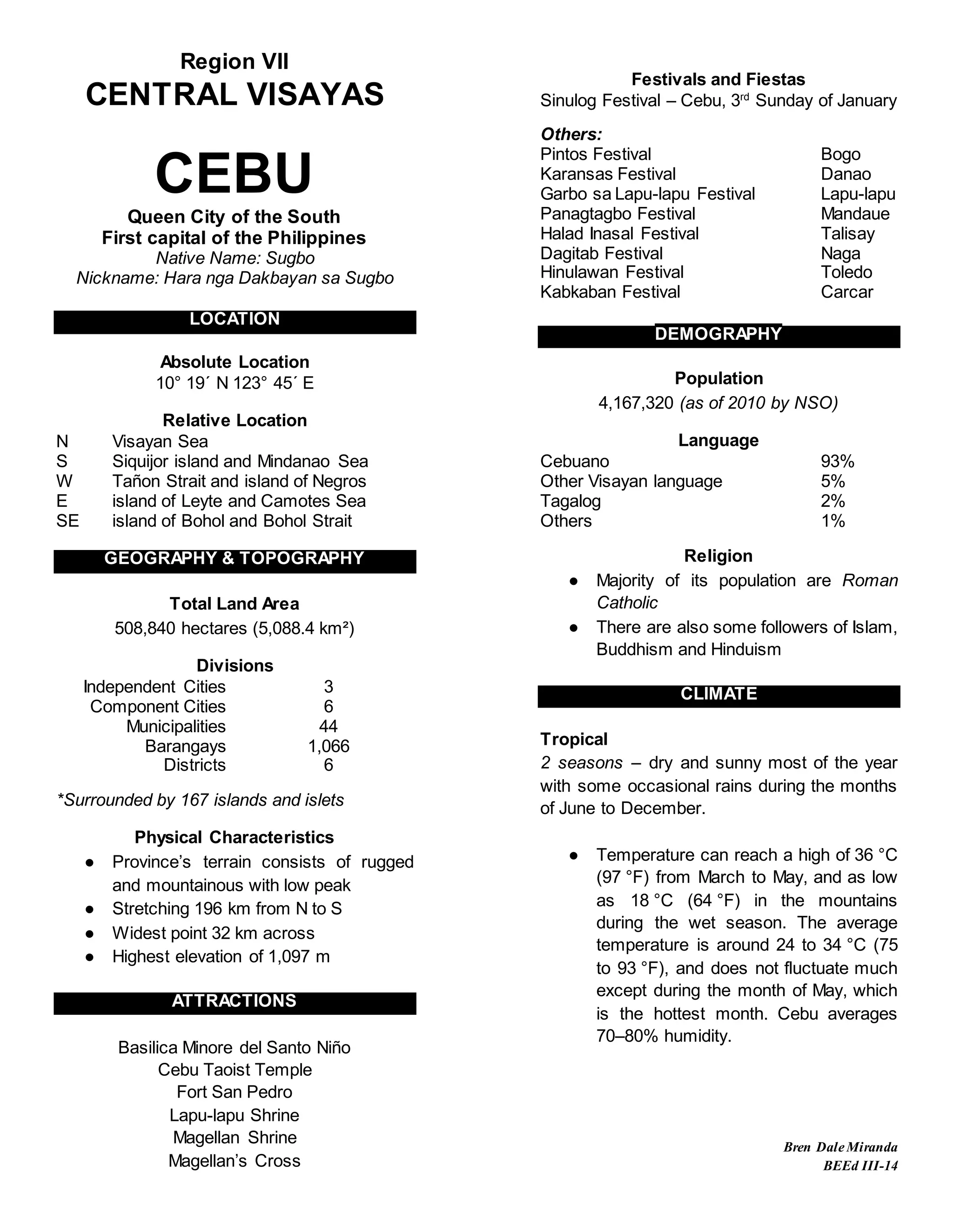 Region VII - Cebu | DOCX