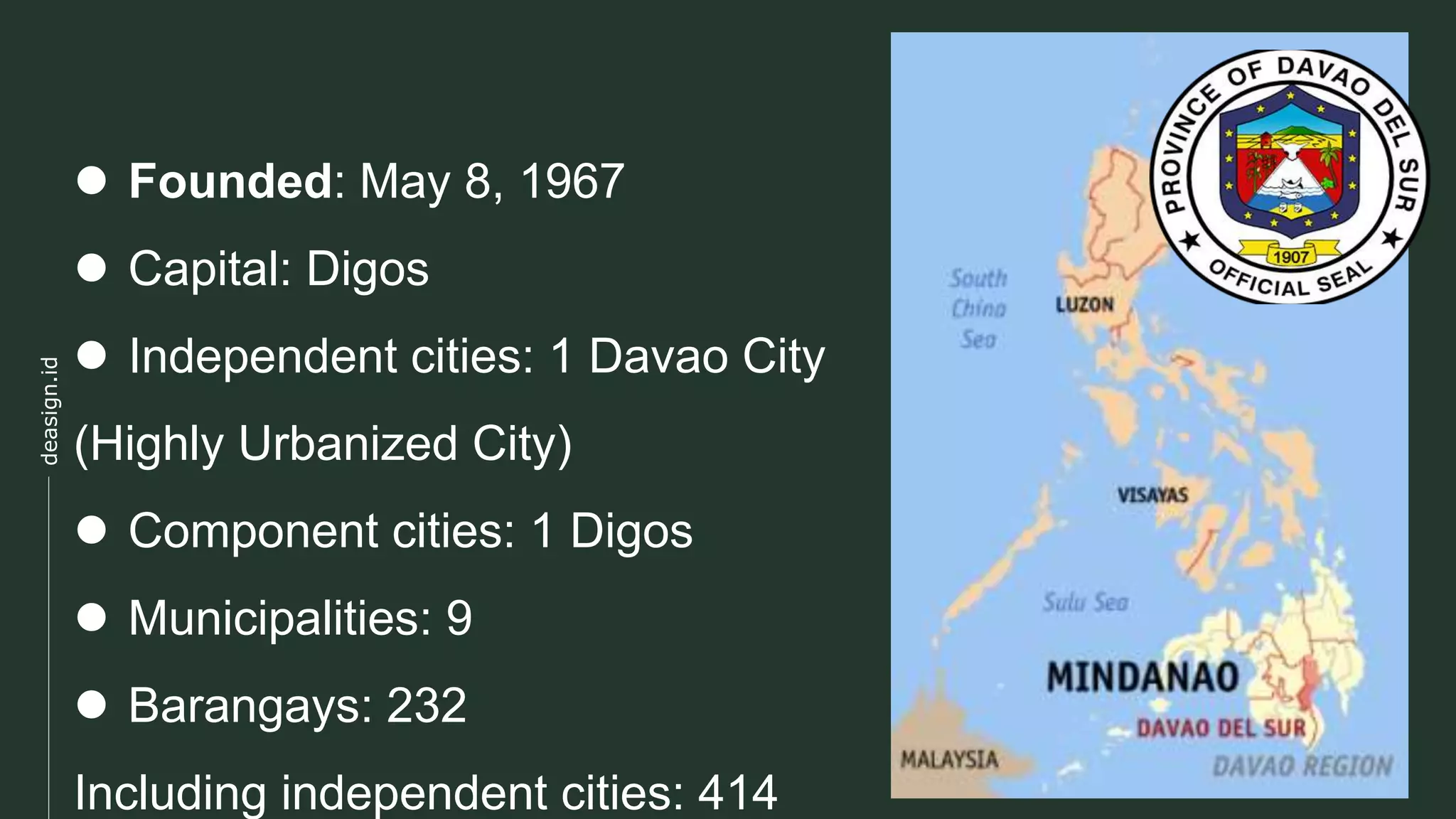 Region 11 Philippines davao region President teritorry | PPTX