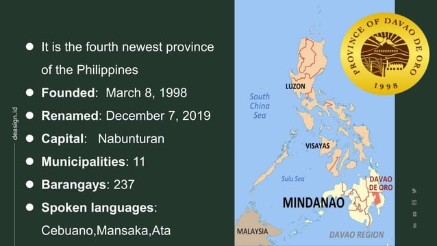 Region 11 Philippines davao region President teritorry | PPTX