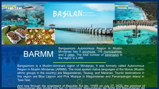 Region XIII – Caraga and BARMM 1.pptx | Travel