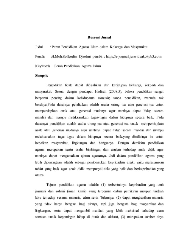 Regi resensi jurnal | DOCX
