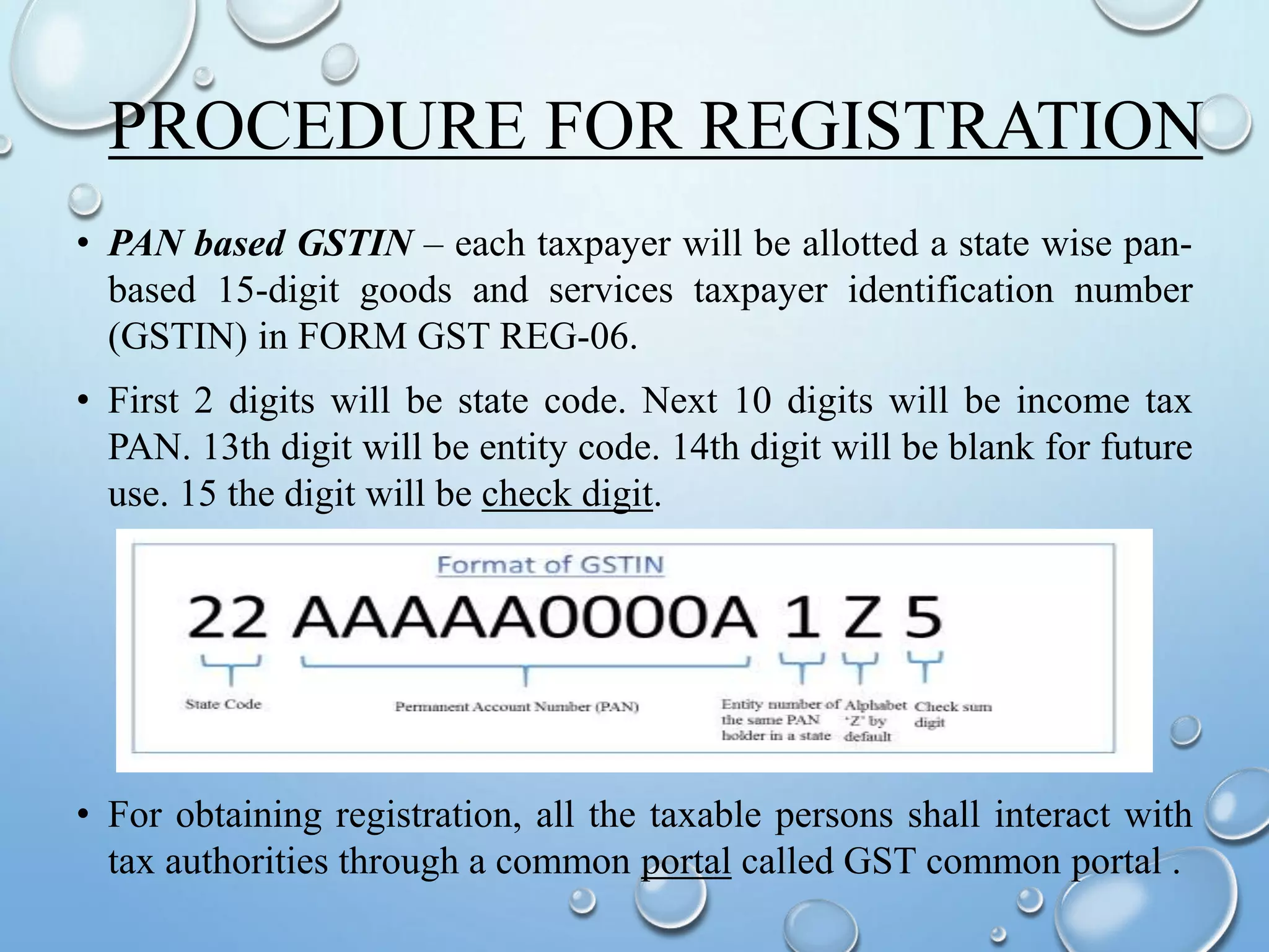 Registration under GST | PPTX