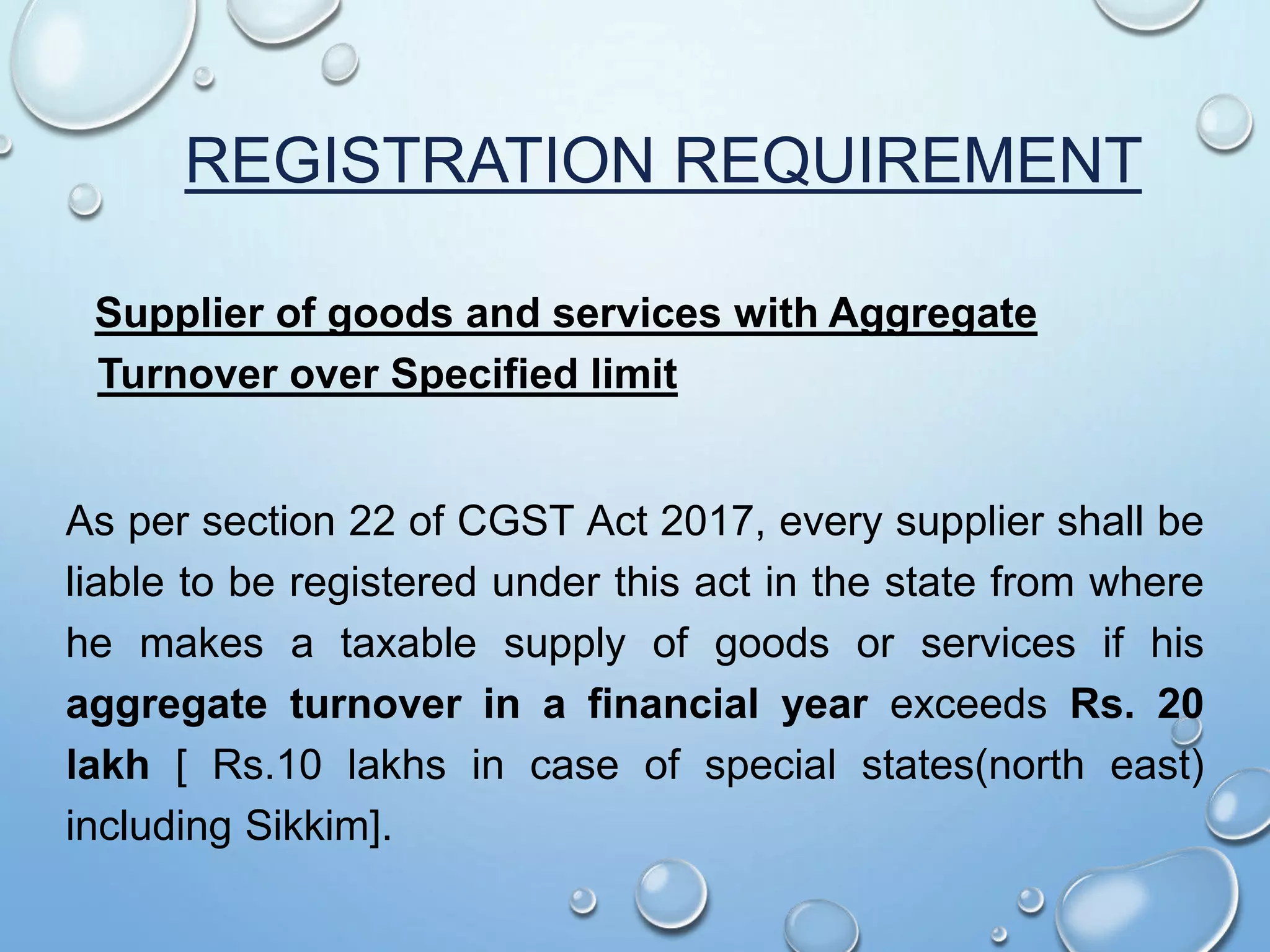 Registration under GST | PPTX
