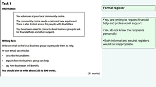 FS English Level 2 – March 18, 2023 (Writing: Formal, informal and ...