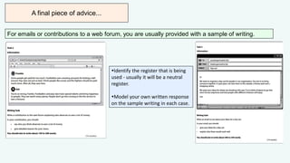 FS English Level 2 – March 18, 2023 (Writing: Formal, informal and ...