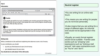 FS English Level 2 – March 18, 2023 (Writing: Formal, informal and ...