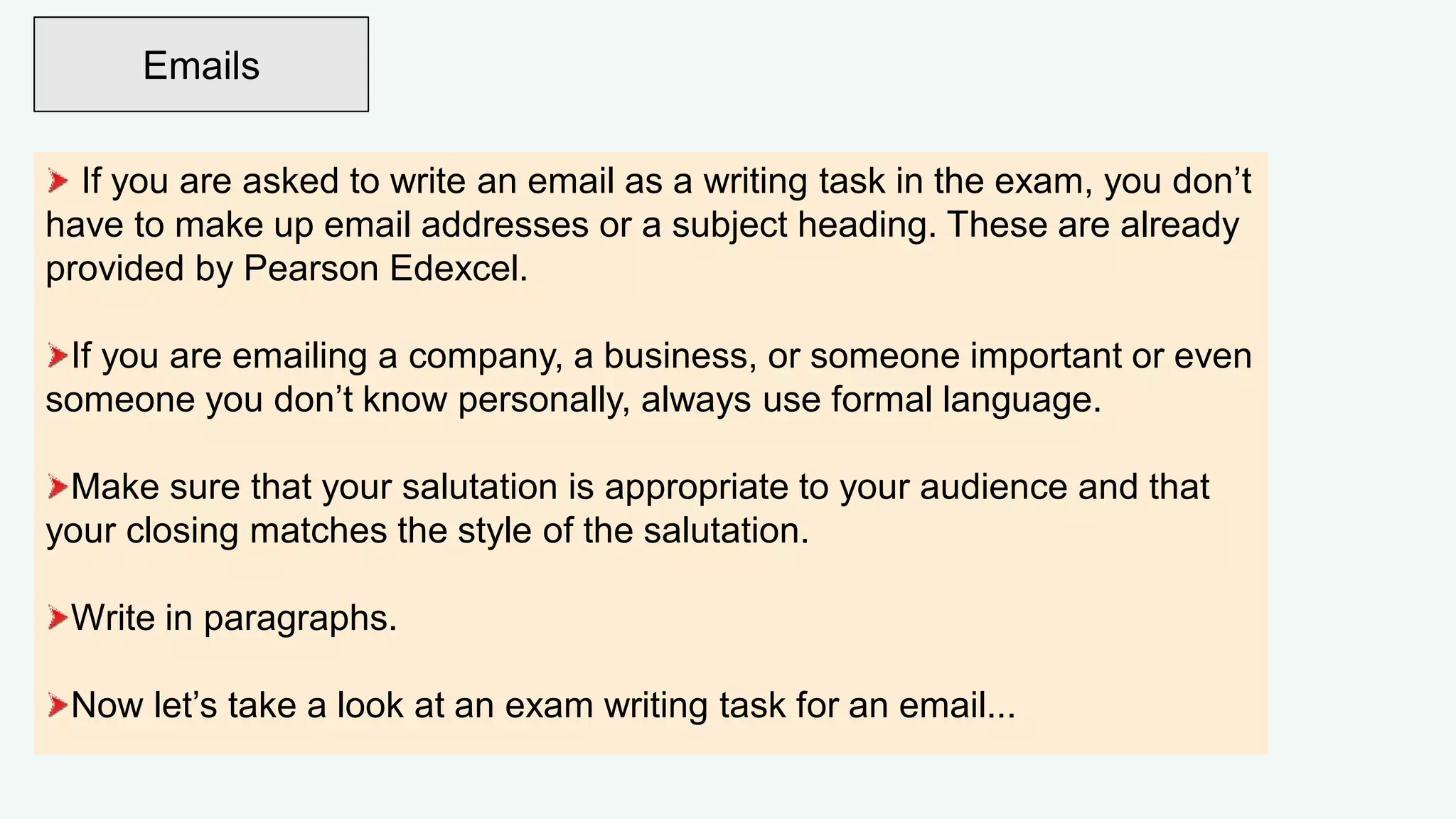 FS English Level 2 – April 1, 2023 (Writing: Letters and emails). | PDF