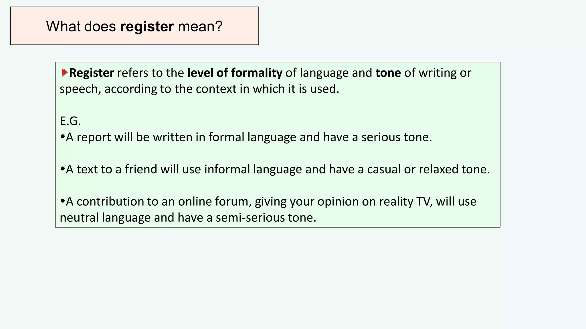 FS English Level 2 - March 18, 2023 (Writing: Formal, informal and ...
