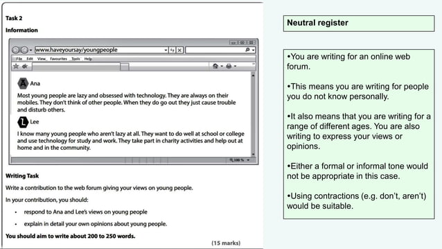 FS English Level 2 - March 18, 2023 (Writing: Formal, informal and ...