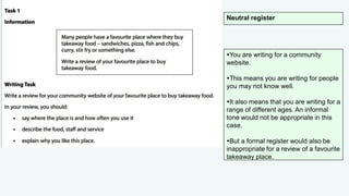 FS English Level 2 - March 18, 2023 (Writing: Formal, informal and ...