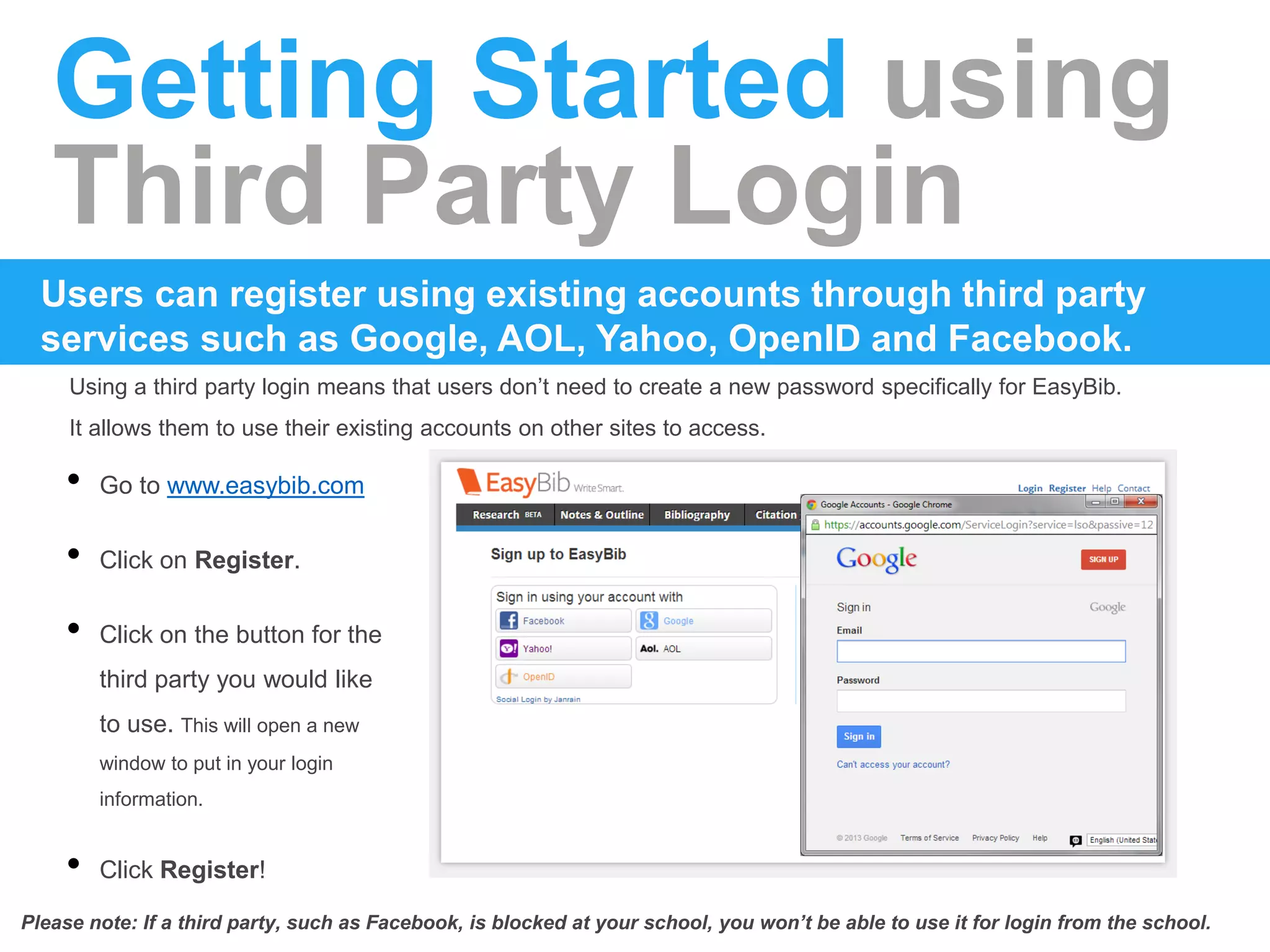 Register login user guide | PPT