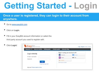 Register login user guide | PDF