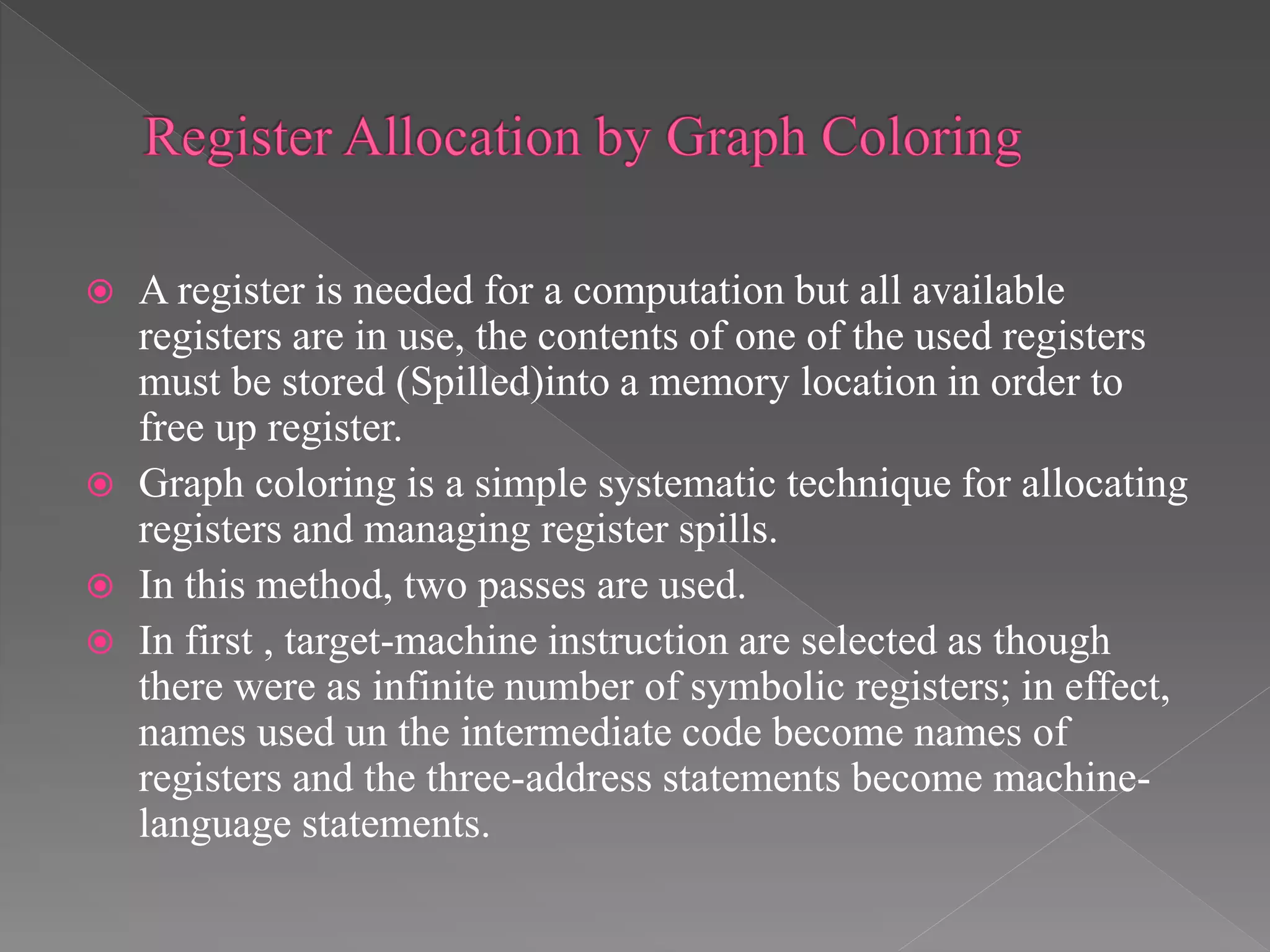 Register allocation and assignment | PPTX