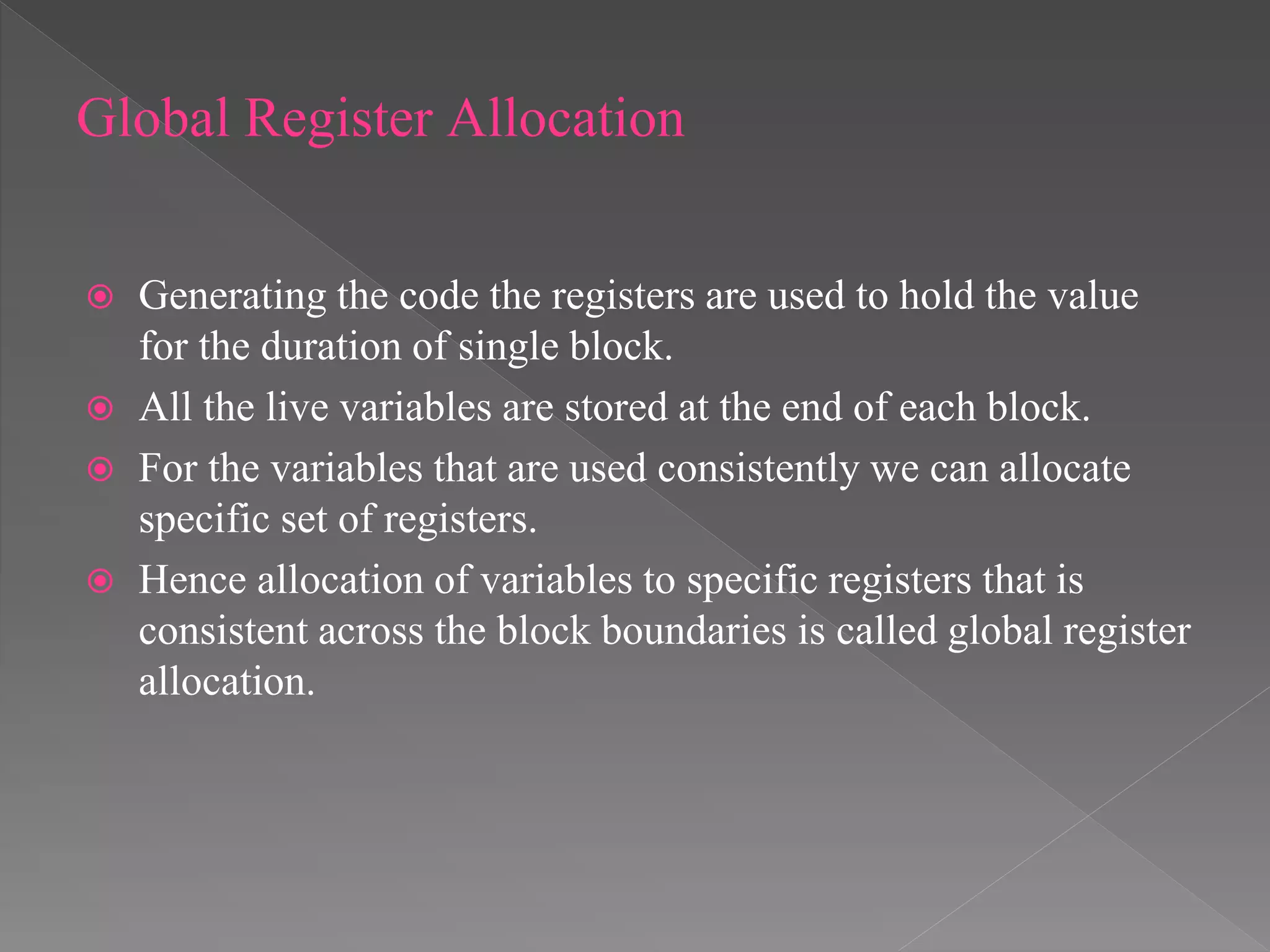 Register allocation and assignment | PPTX