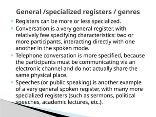 Register and Genre - Sir Ahmed Bilal-1.ppt | Free Download