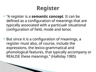 Register and Genre - Sir Ahmed Bilal-1.ppt