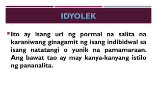 REGISTER AT BARAYTI NG WIKA SA PILIPINAS | PPTX