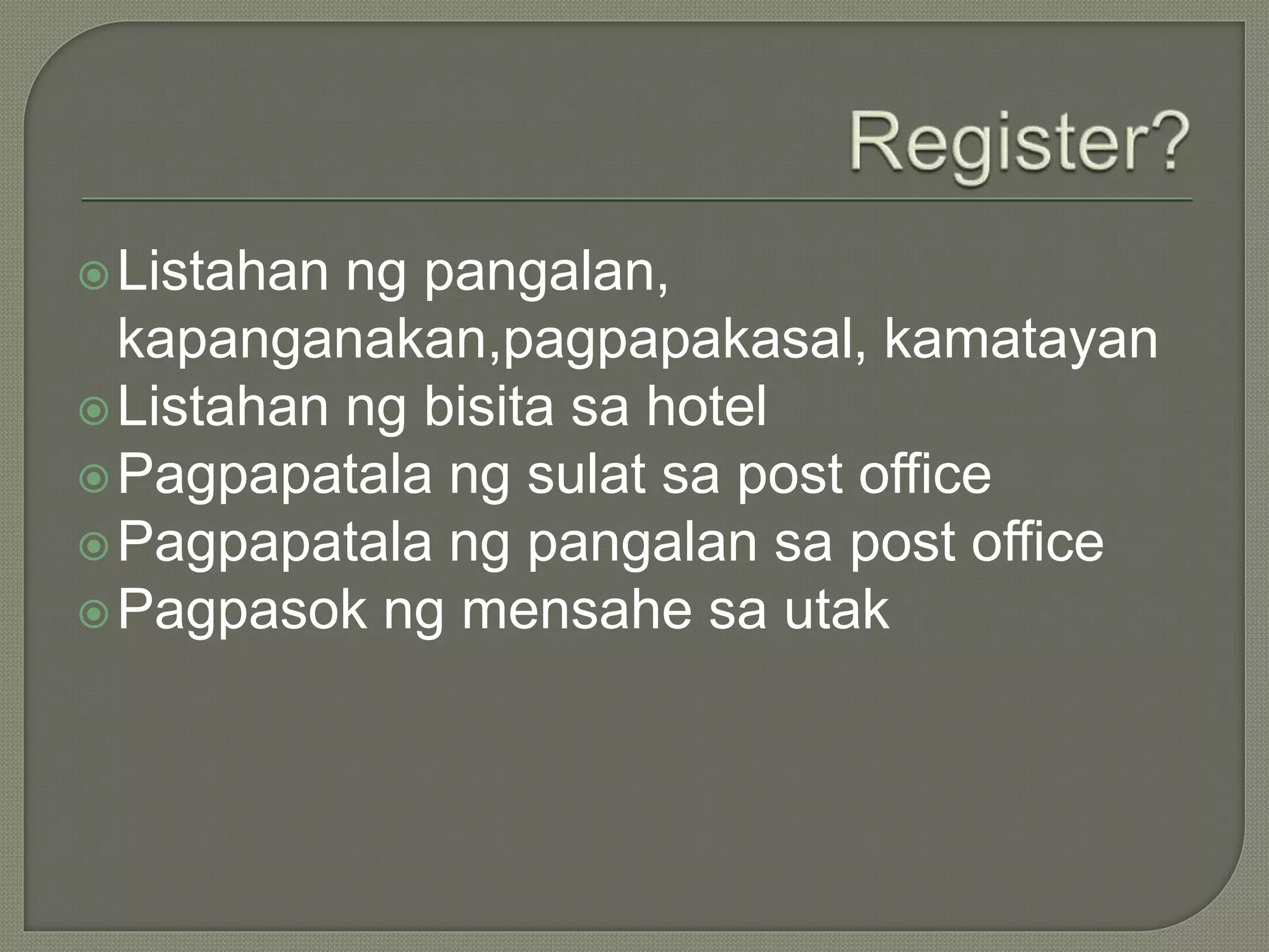 Register barayti ng wika | PPTX