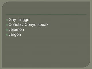 Register barayti ng wika | PPTX