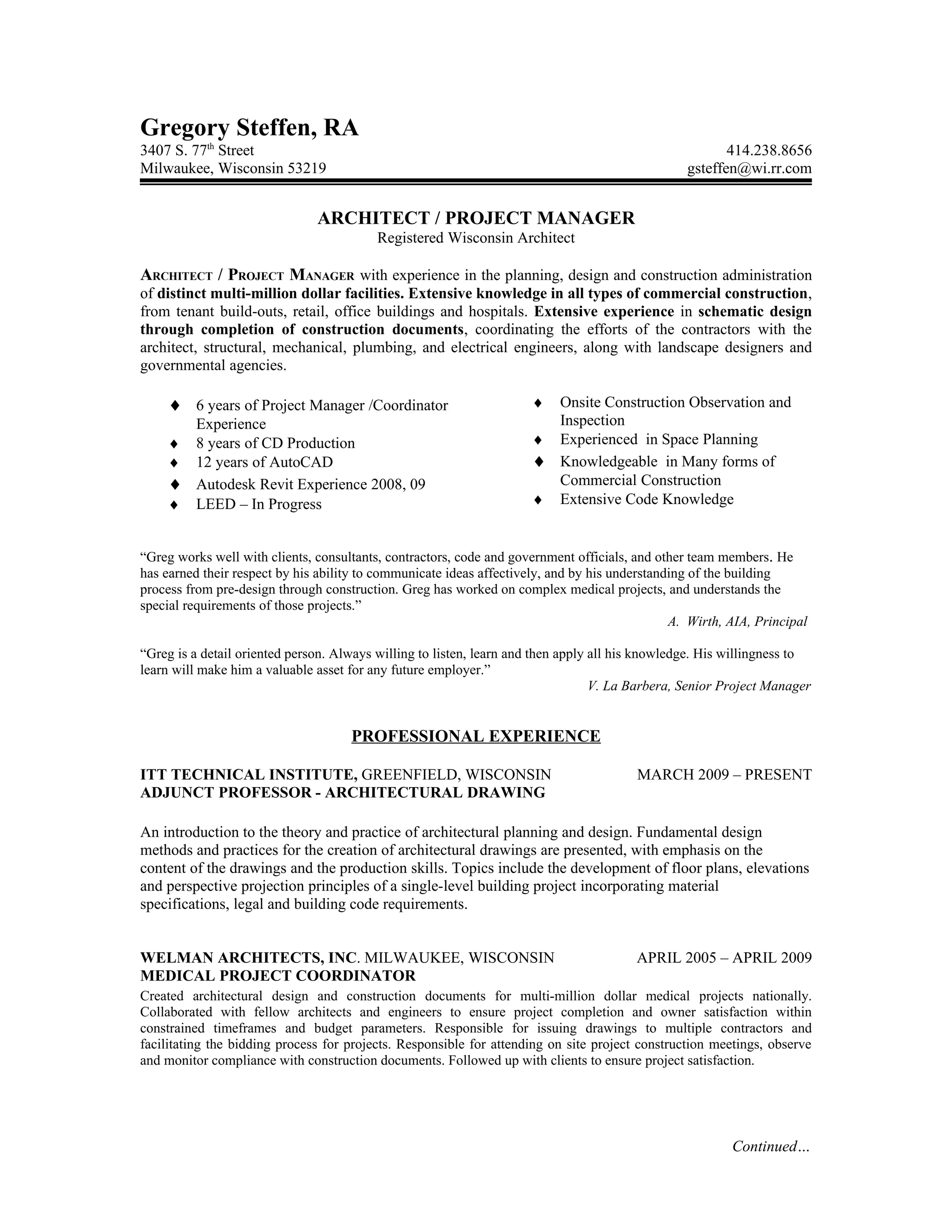 Registered Architect | DOC