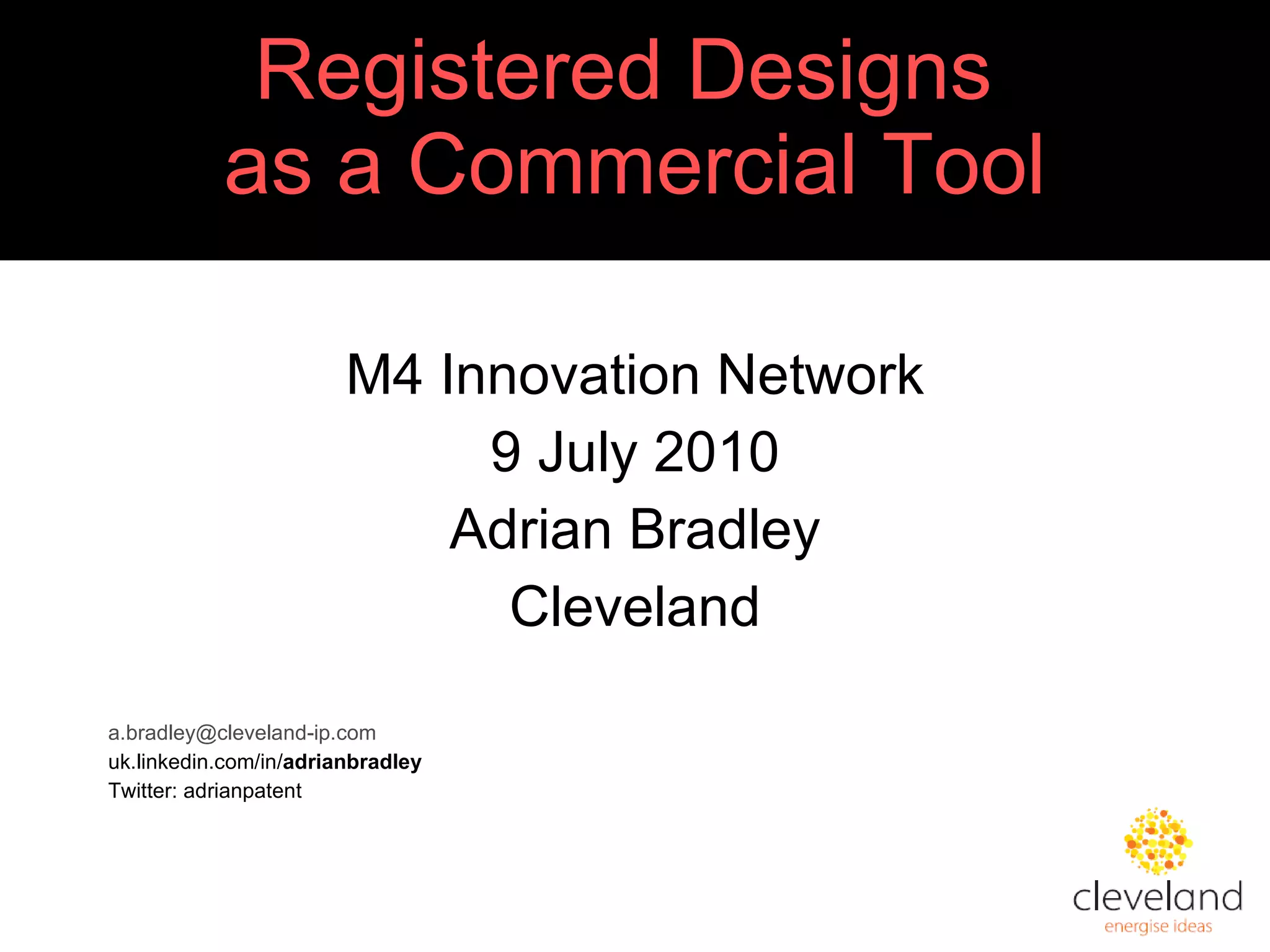 Registered Designs | PPT | Desktop Publishing | Computer Software and ...