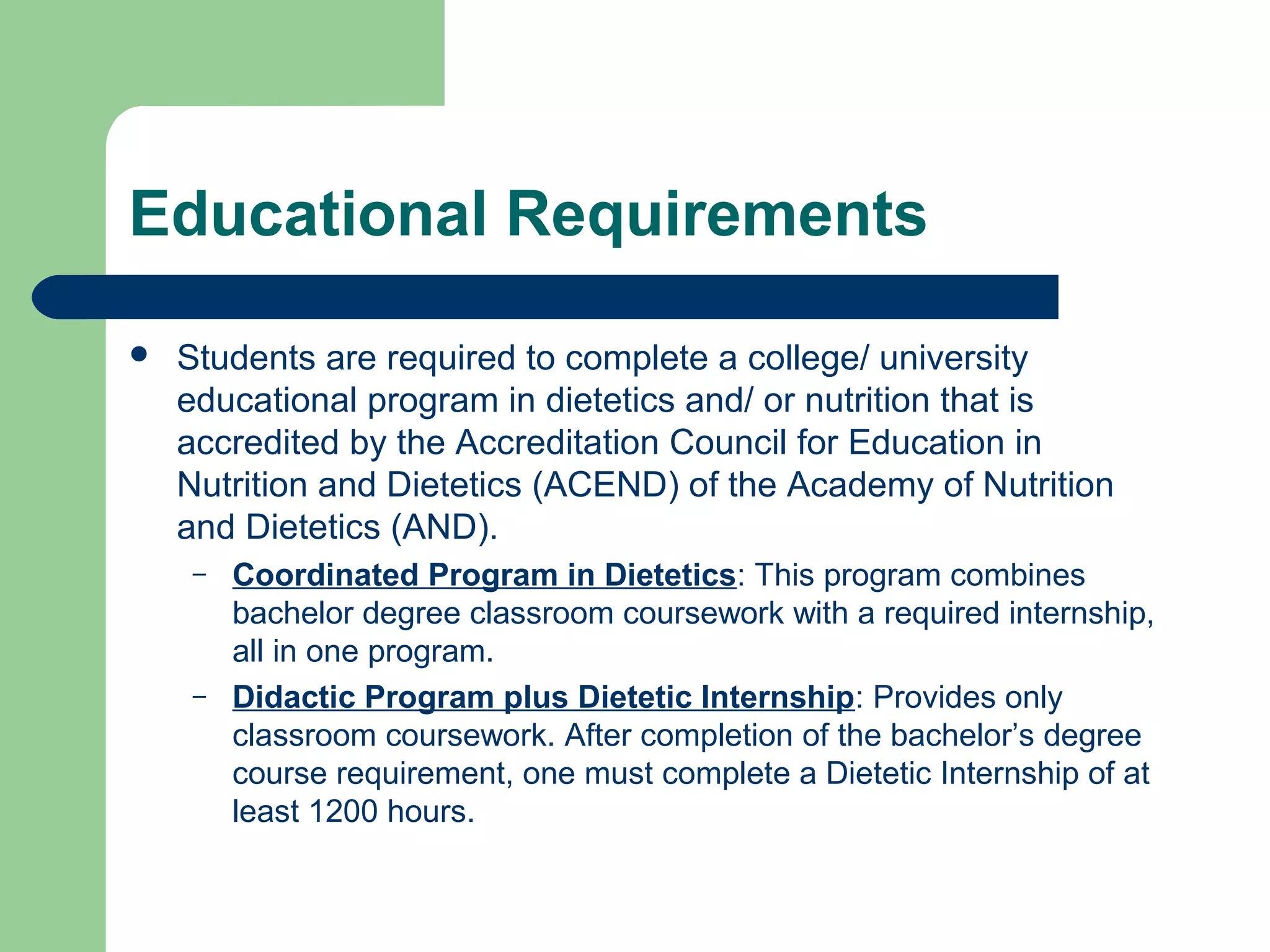 Registered Dietitian | PPT