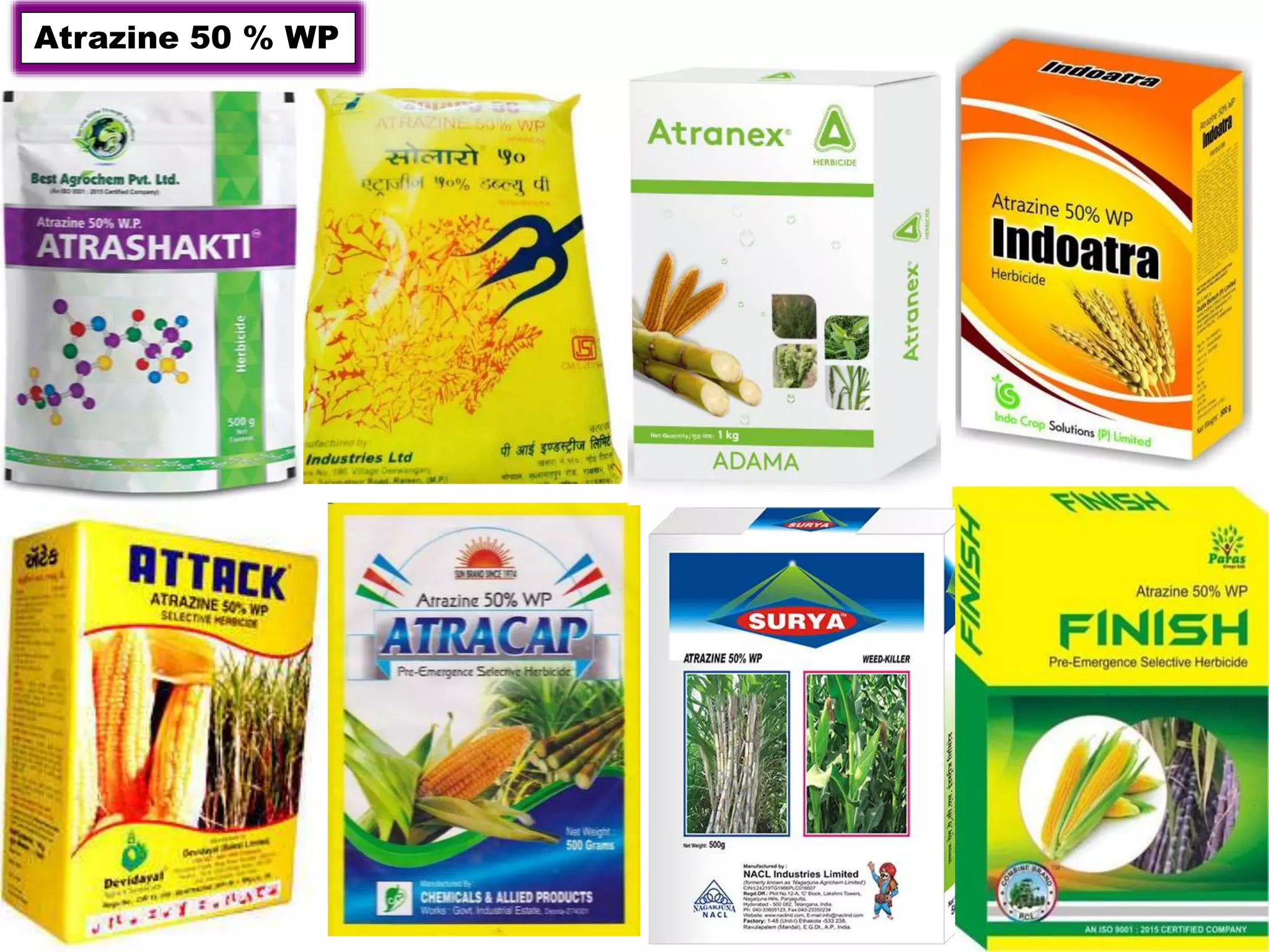 Registered herbicides in india with their commercial formulations | PPTX