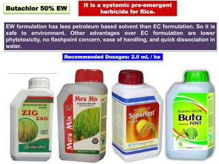 Registered herbicides in india with their commercial formulations | PPTX