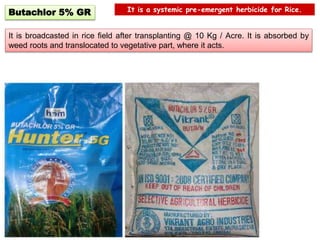 Registered herbicides in india with their commercial formulations | PPTX