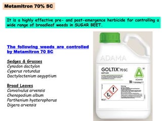 Registered herbicides in india with their commercial formulations | PPTX