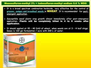 Registered herbicides in india with their commercial formulations | PPTX