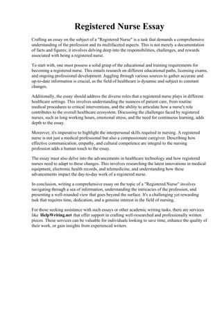 Registered Nurse Essay.pdf