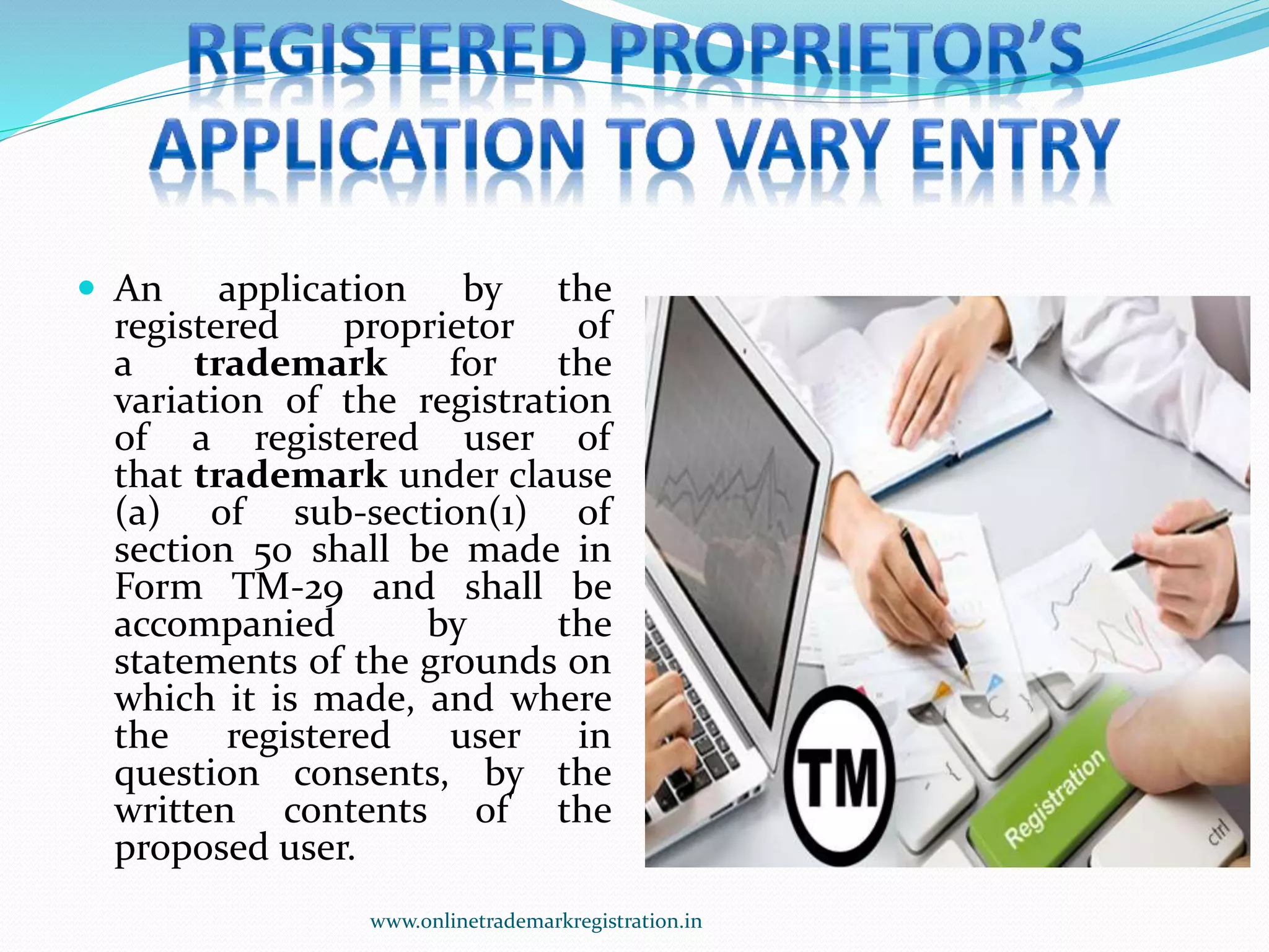 Registered users of trademark | PPT
