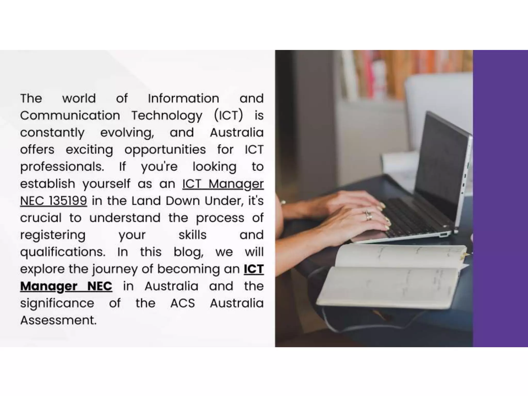 Registering As ICT Managers NEC In Australia | PPT