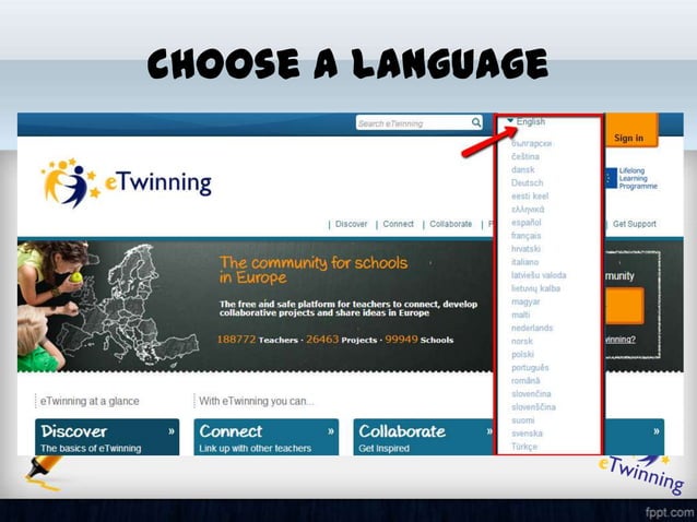 Registering on eTwinning | PPTX