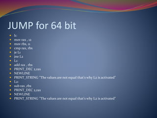 32 bit and 64 bit Register manipulation | PPTX