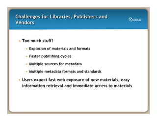 Register "New Directions in Cataloging and Metadata Creation" | PPT