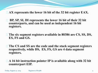 Register of 80386 | PPTX