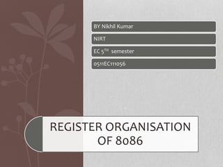 Register Organisation of 8086 Microprocessor | PPTX