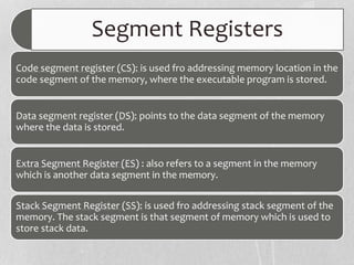 Register Organisation of 8086 Microprocessor | PPTX