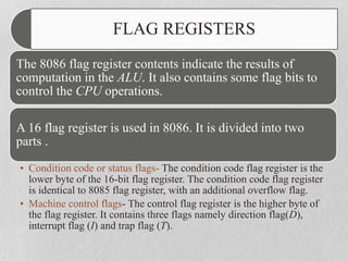 Register Organisation of 8086 Microprocessor | PPTX