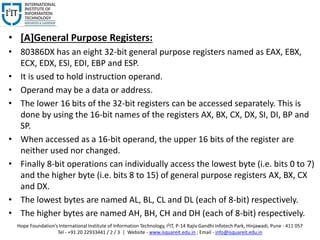 Register Organization of 80386 | PPTX