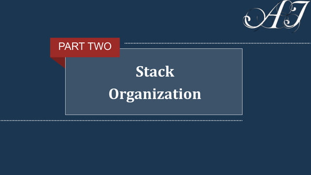 Register organization, stack | PPTX
