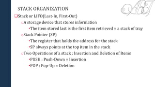 Register organization, stack | PPTX