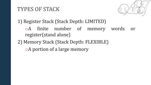 Register organization, stack | PPTX