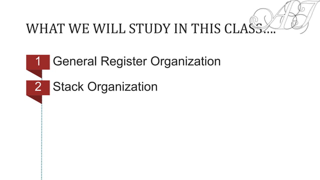 Register organization, stack | PPTX